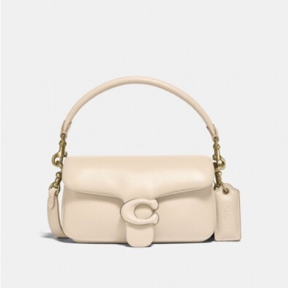 Coach | Bags | Coach Pillow Tabby 8 Leather Shoulder Bag In Ivory ...